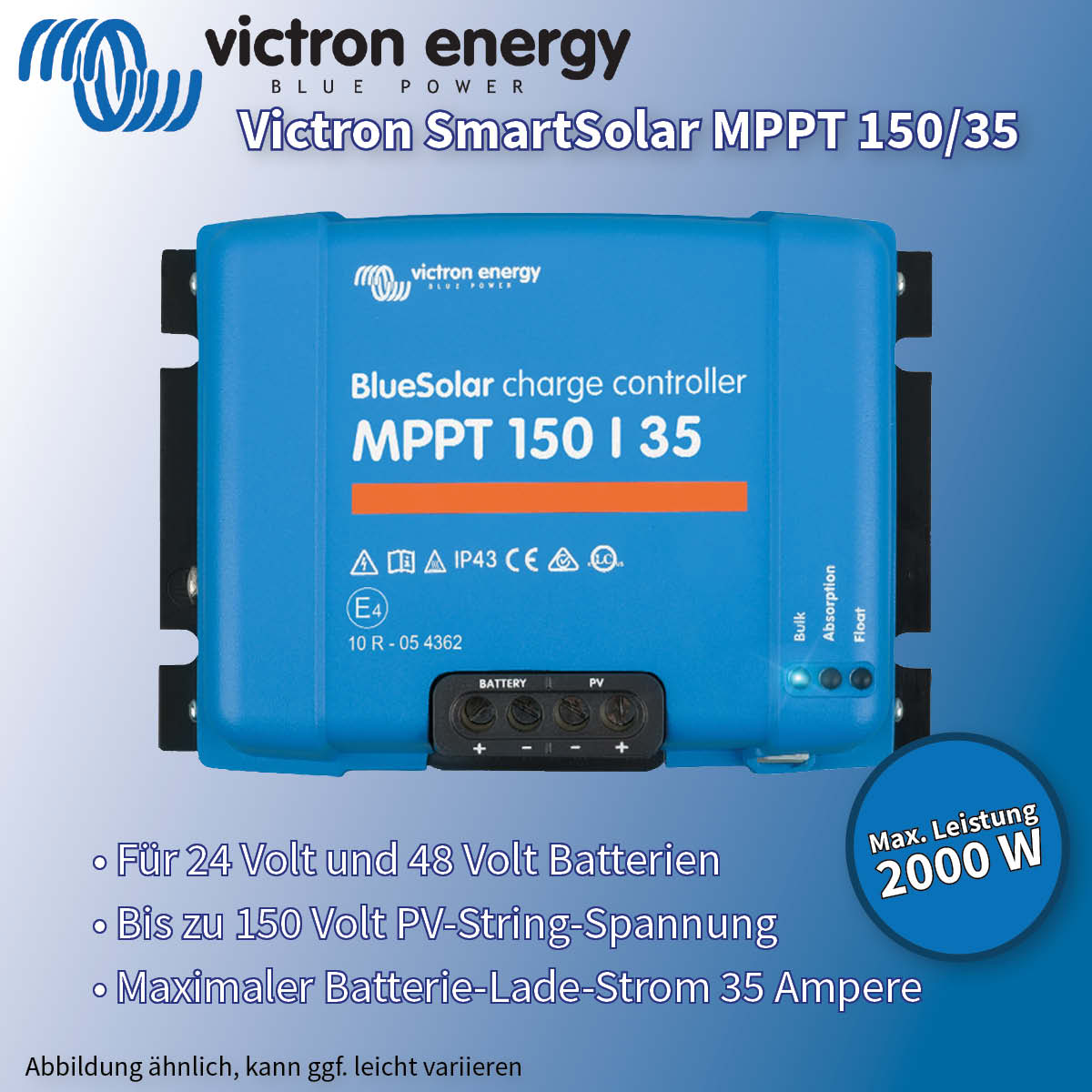 Victron SmartSolar MPPT Laderegler Vergleich - Lumentree-Shop